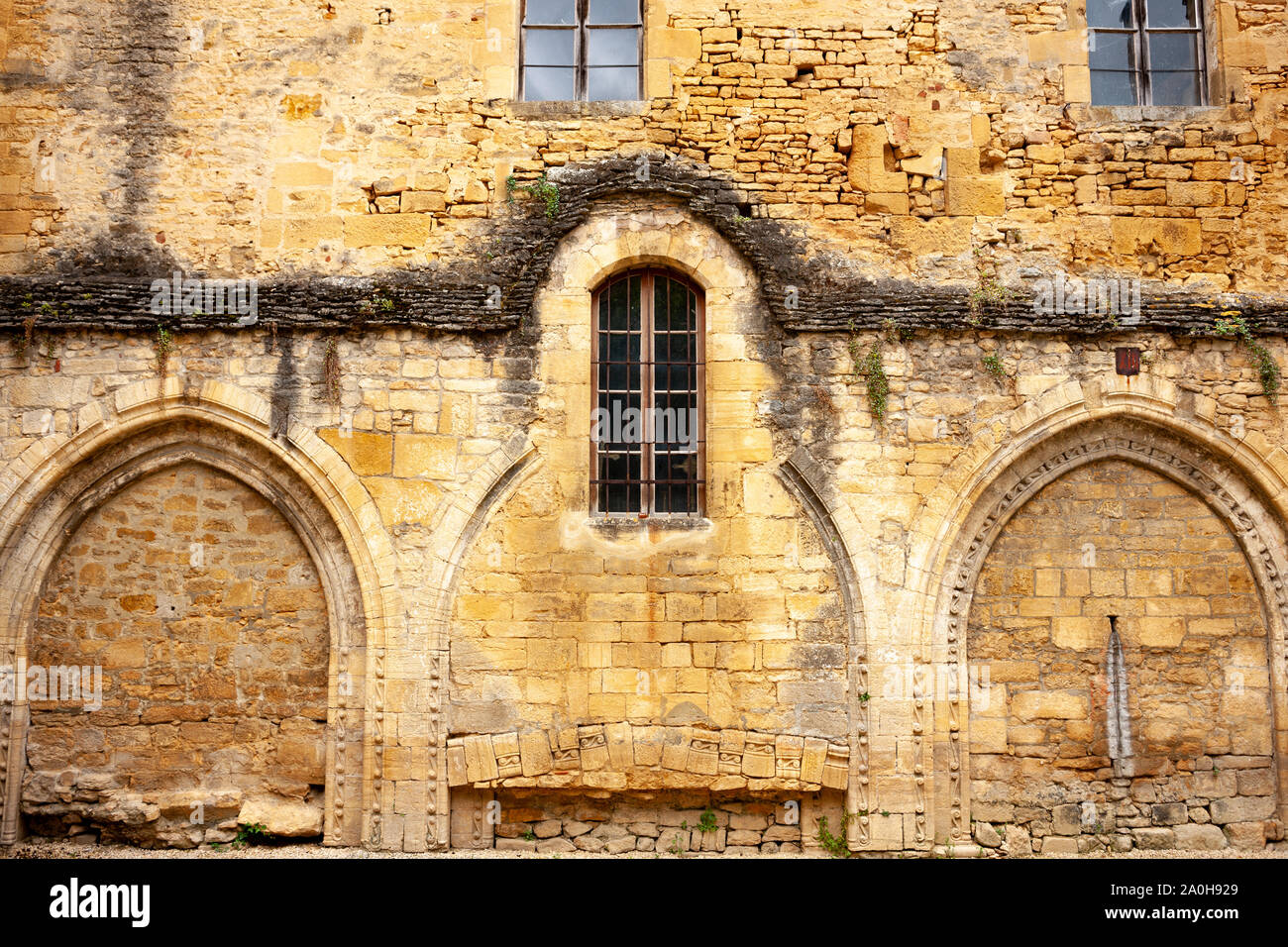 Exterior facard of old Stock Photo - Alamy