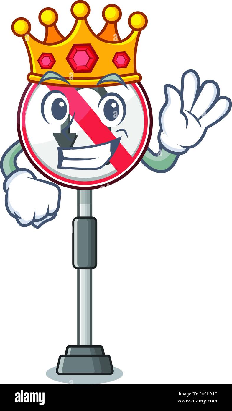 King no u turn cartoon above table Stock Vector Image & Art - Alamy