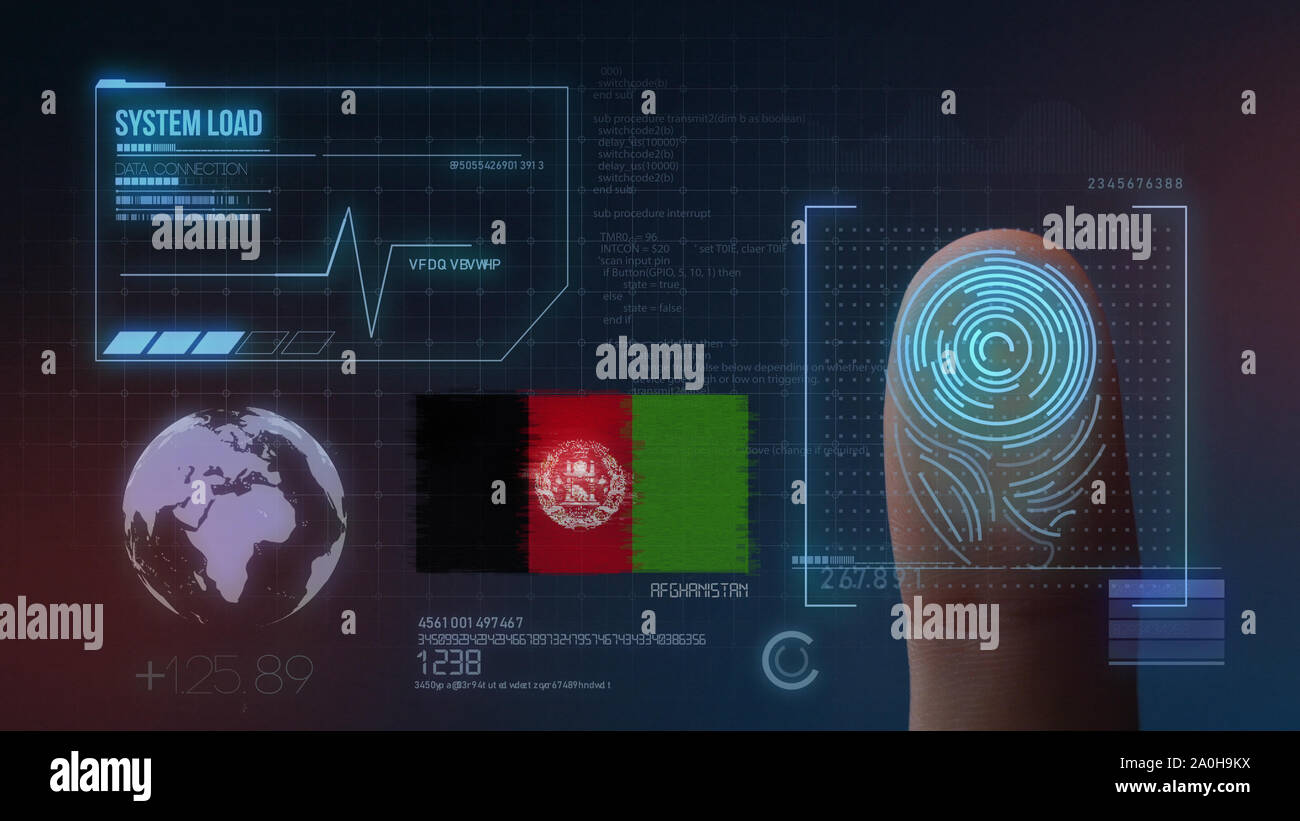 Finger Print Biometric Scanning Identification System Afghanistan