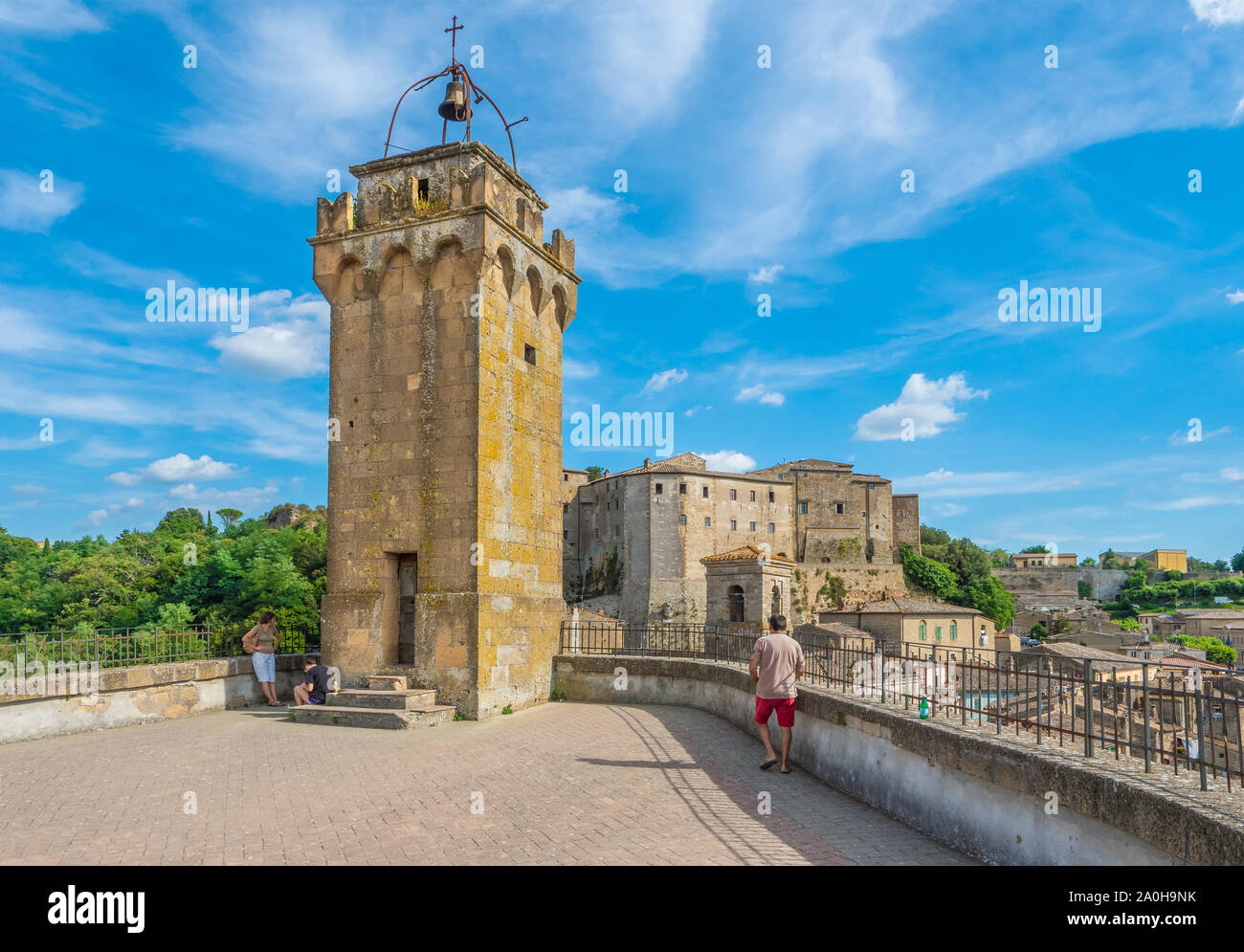 Sorano (Italy) - An ancient medieval hill town hanging from a tuff ...