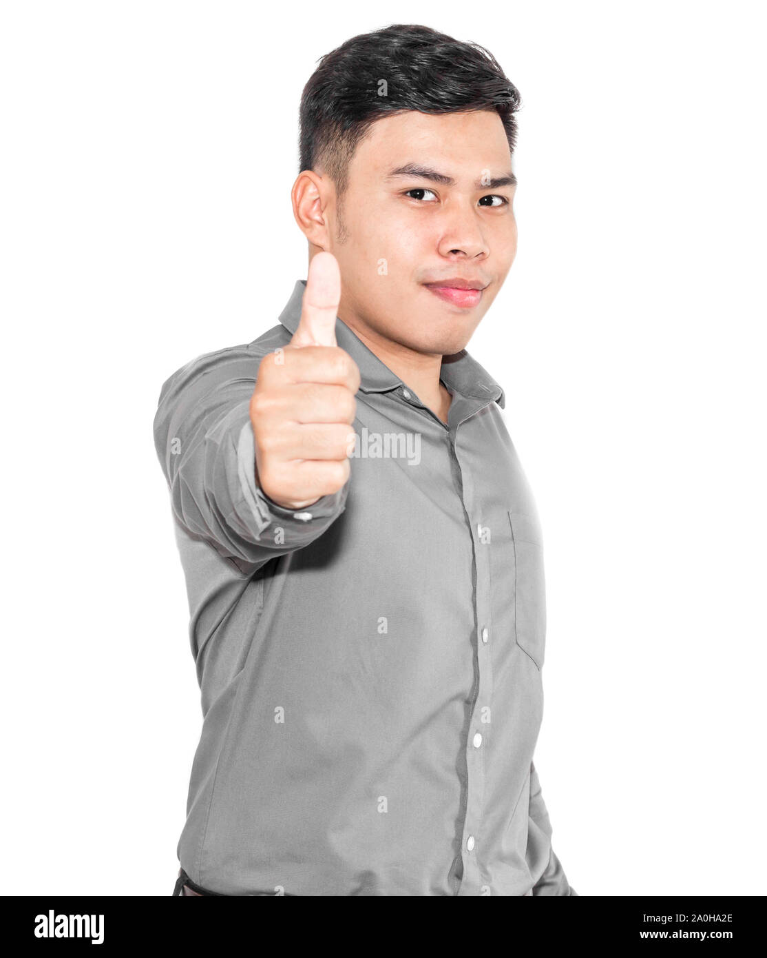 Thai men show of the fingers Stock Photo - Alamy