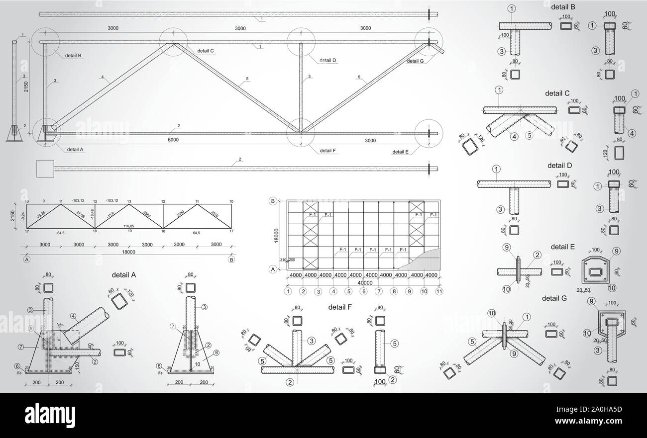 Truss Stock Vector Images - Alamy