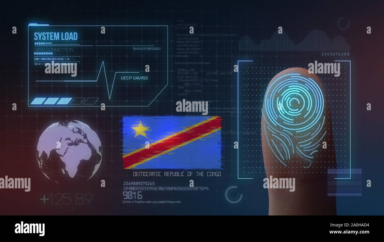 Finger Print Biometric Scanning Identification System. Democratic ...