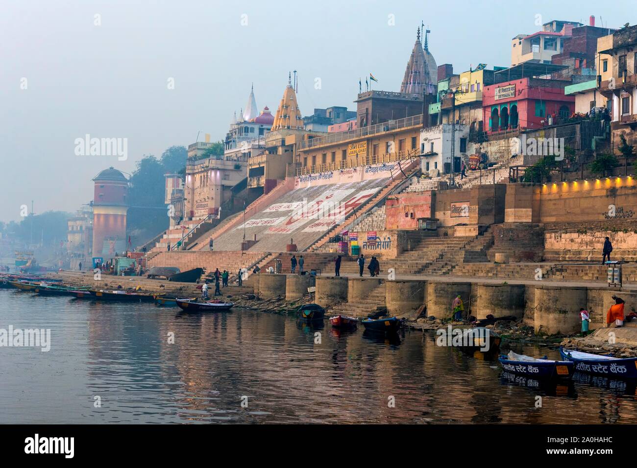 Jain Ghat, Varanasi, Uttar Pradesh, India Stock Photo - Alamy