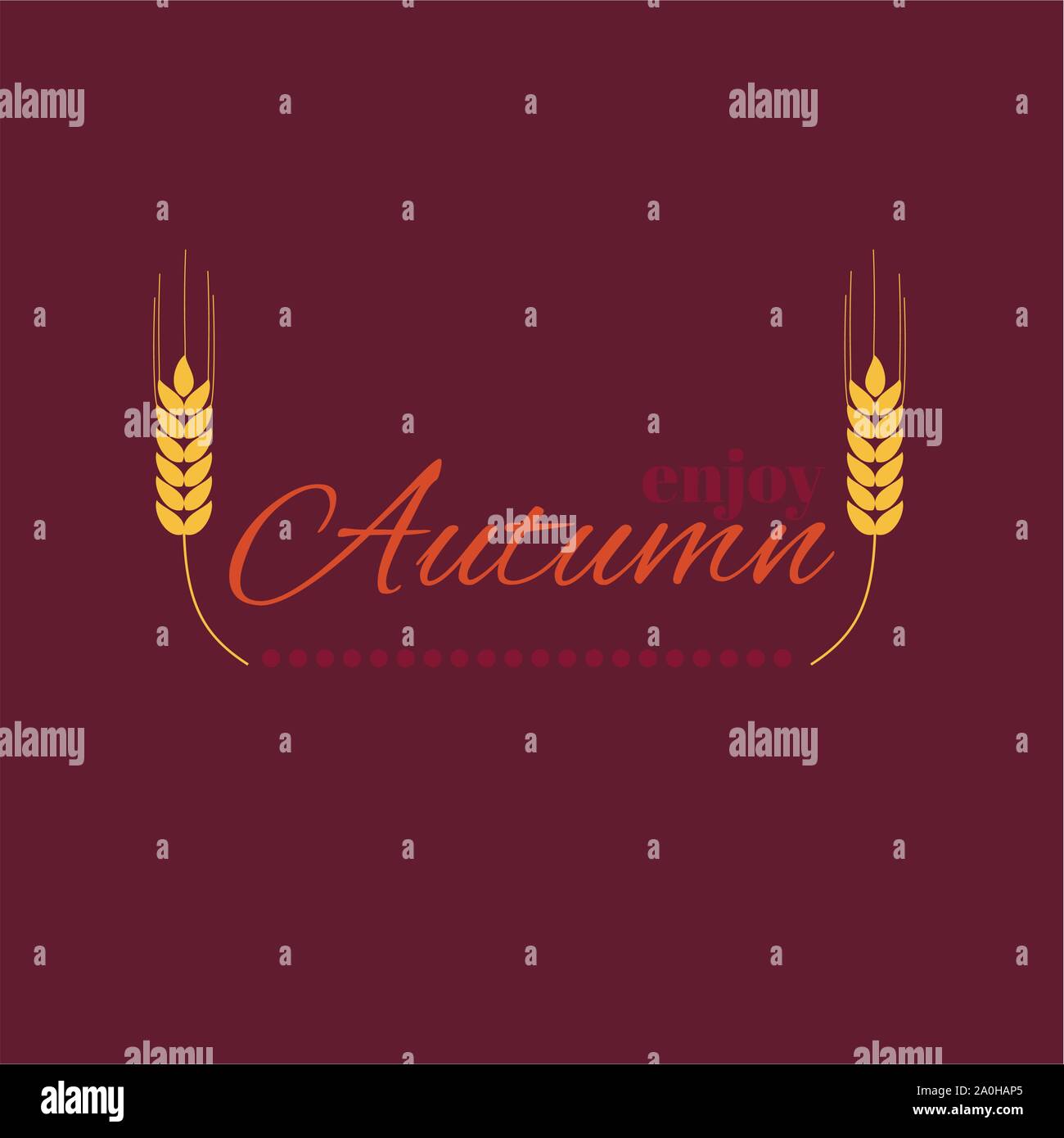 Autumn calligraphic text Stock Vector Images - Alamy
