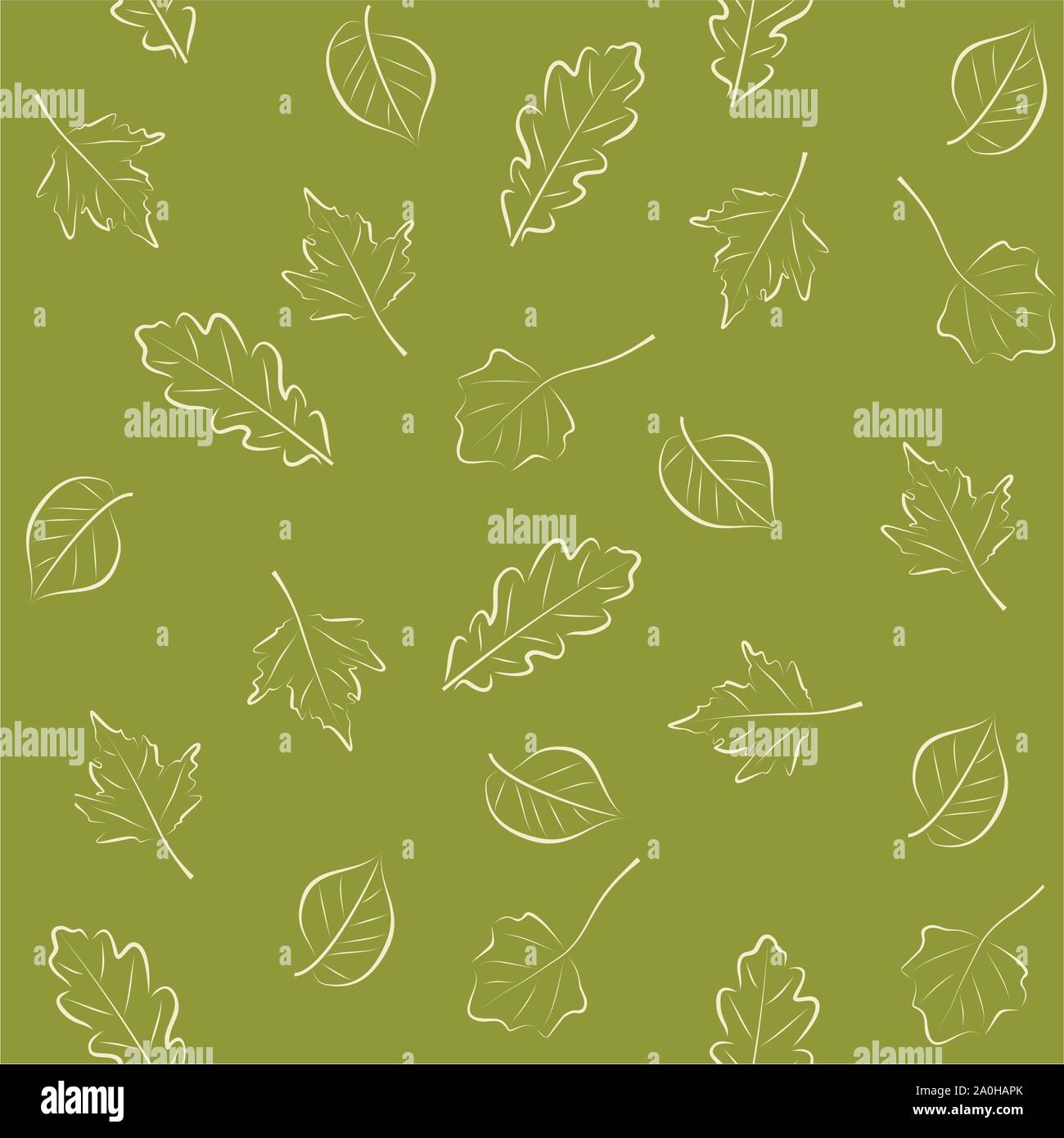 Seamless background autumn leaves Stock Vector Images - Alamy