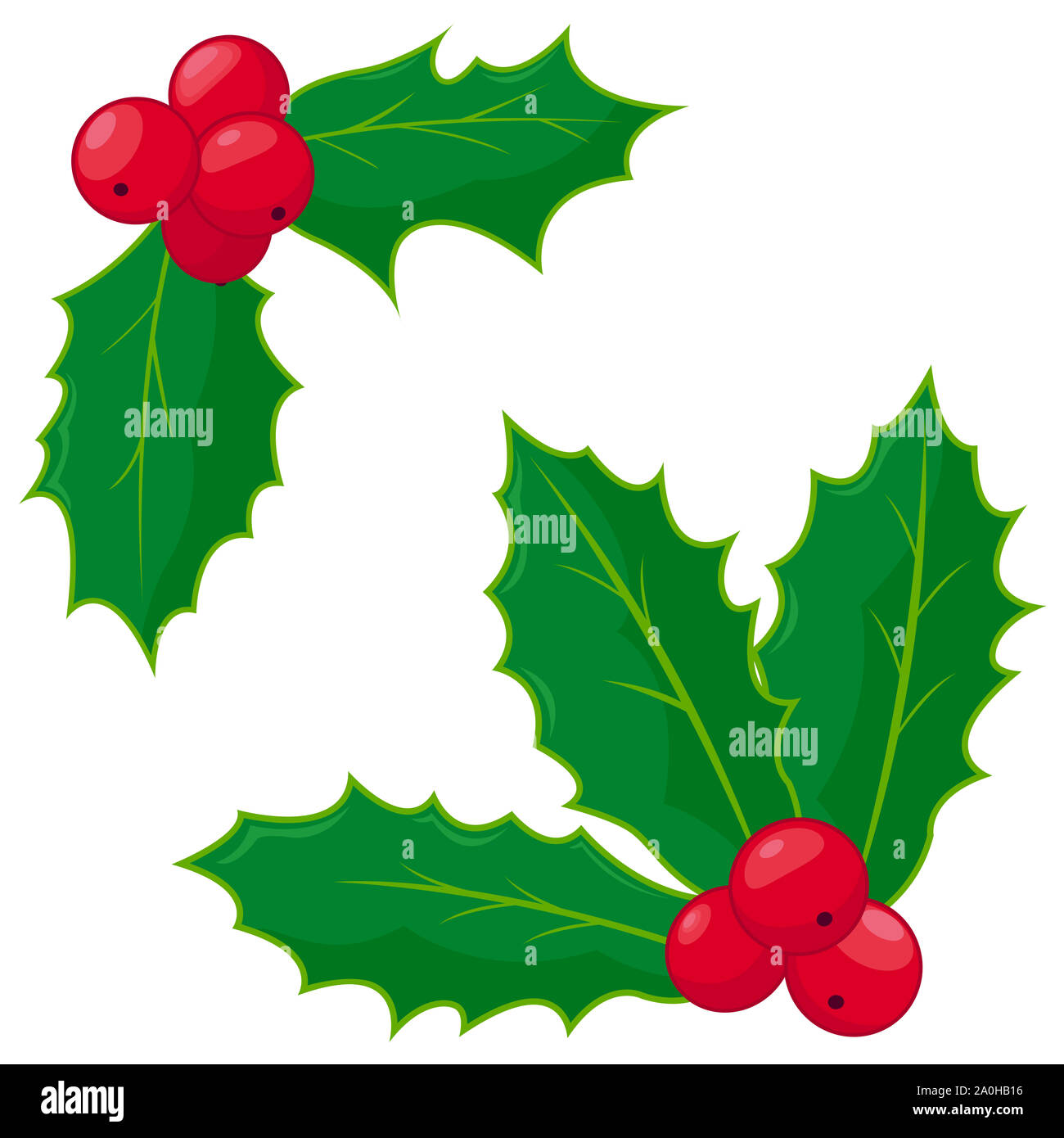 Sprigs of holly hi-res stock photography and images - Alamy