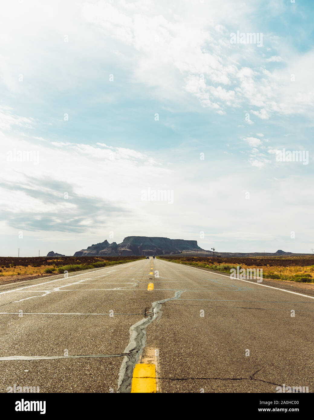 Arizona desert road Stock Photo - Alamy