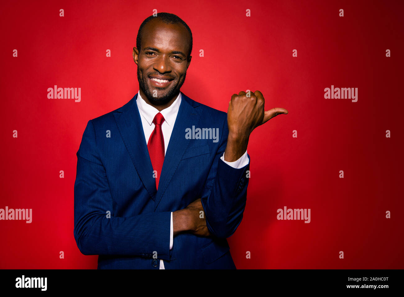 Portrait of nice intelligent clever smart cheerful content attractive ...