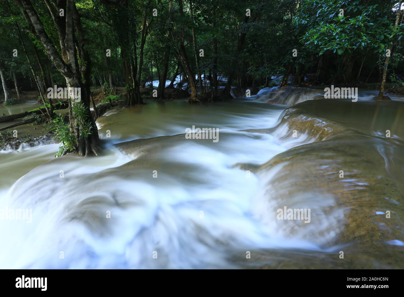 Kroeng kra wia waterfall hi-res stock photography and images - Alamy