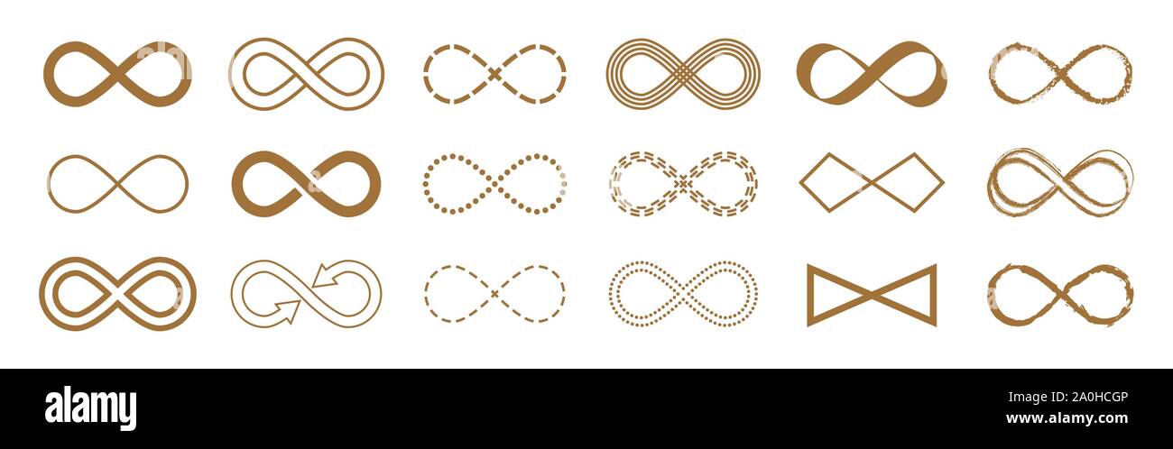 Infinity symbol vector set n white background Stock Vector Image & Art ...