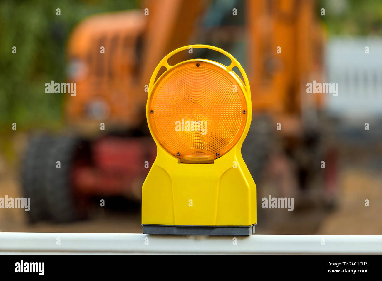 construction site working lamp background Stock Photo - Alamy