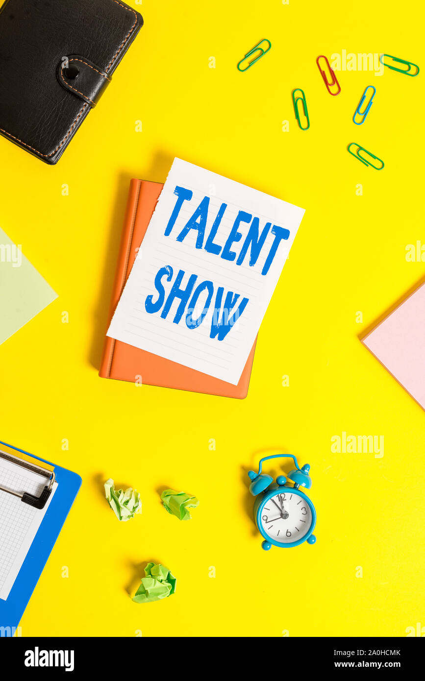 Talent show sign at school hi-res stock photography and images - Alamy