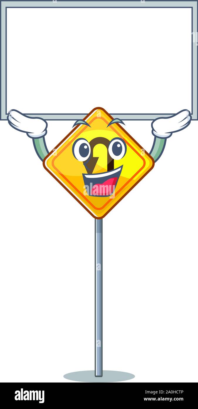 Up board u turn sign on edge road cartoon Stock Vector Image & Art - Alamy
