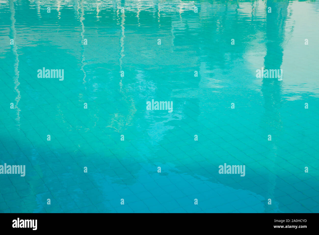 Transparent clear water in the pool. Underwater photography of the pool ...