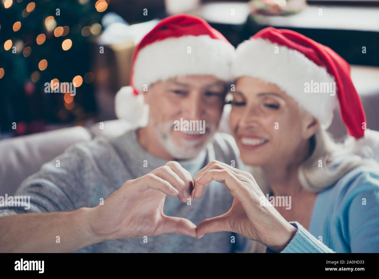 Love figure. Portrait of two cheerful sweet tender gentle adorable ...