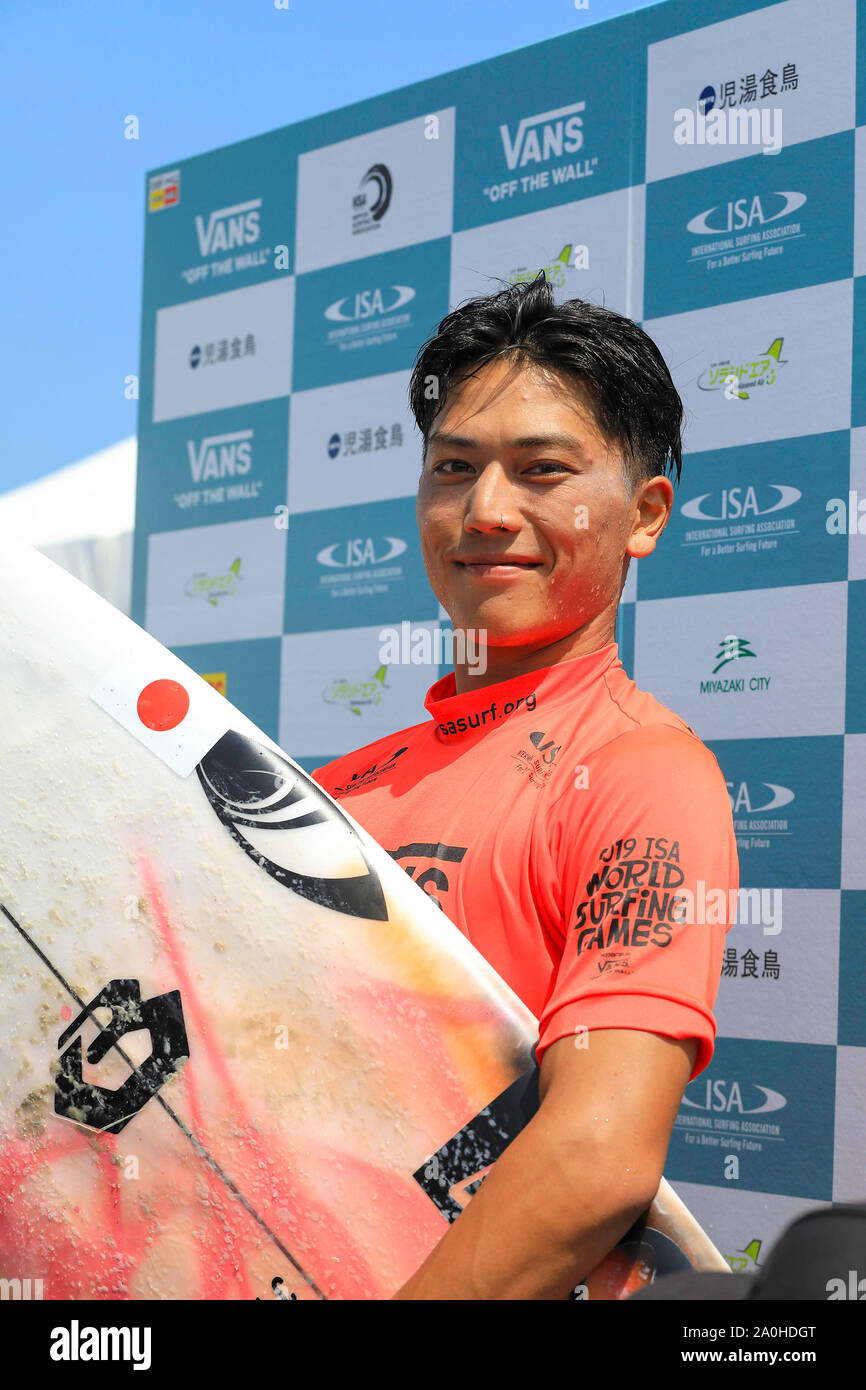 / Shun Murakami. September 11 2019 - Surfing : ISA World Surfing Games at Kisakihama, Miyazaki ...