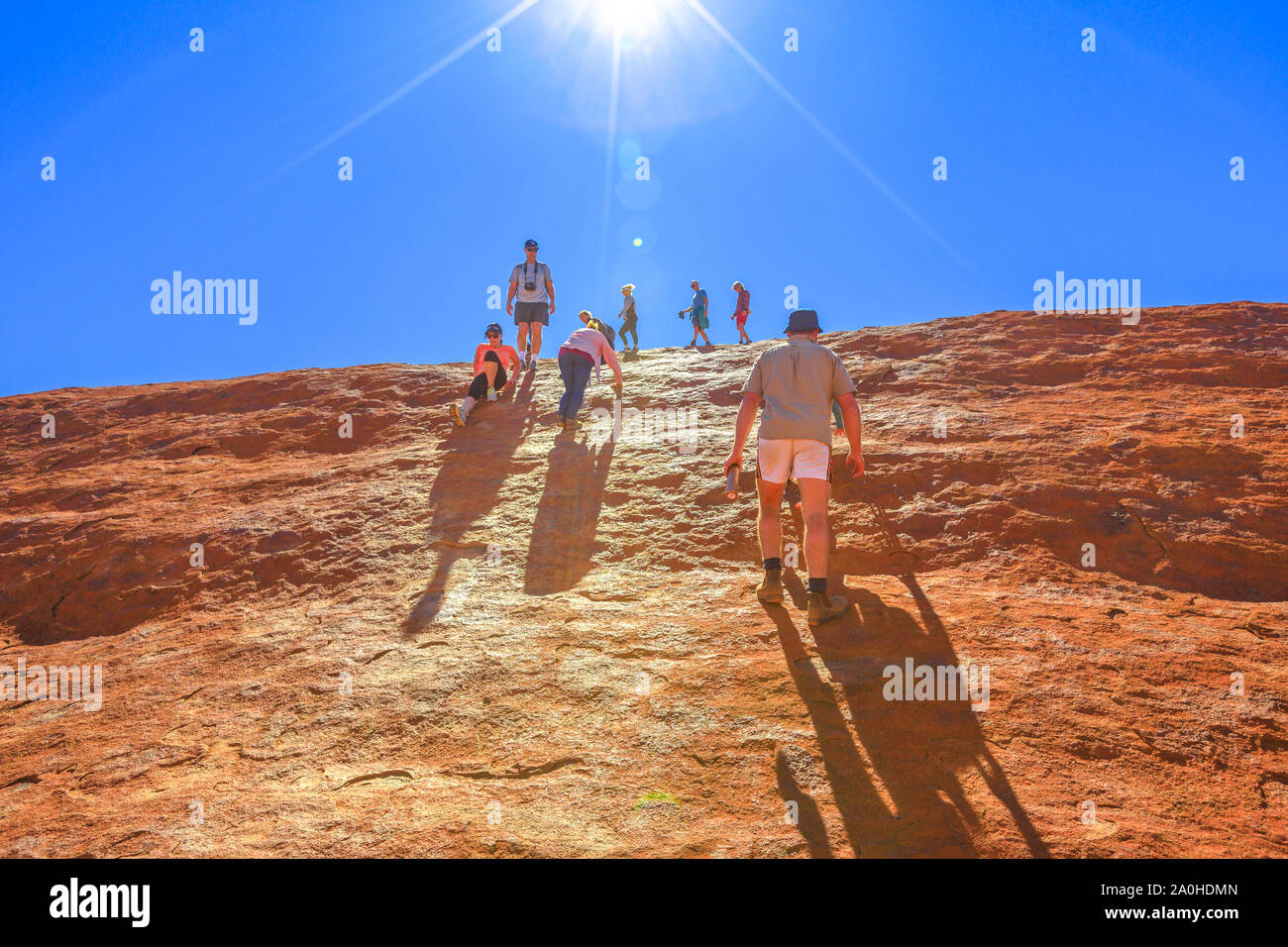 People climbing uluru hi-res stock photography and images - Alamy