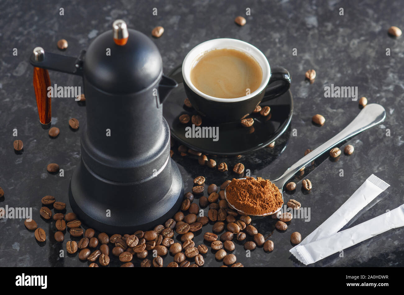 Geyser coffee machine hi-res stock photography and images - Alamy