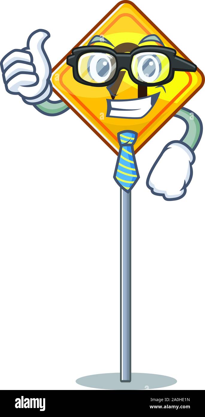 Businessman u turn sign shaped the cartoon Stock Vector Image & Art - Alamy