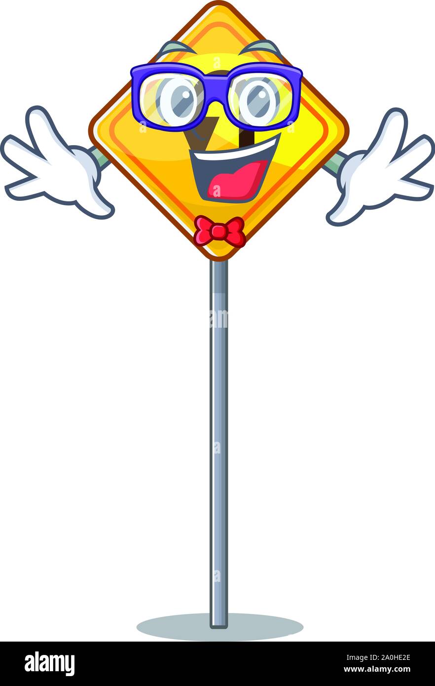 Geek u turn sign shaped the cartoon Stock Vector Image & Art - Alamy