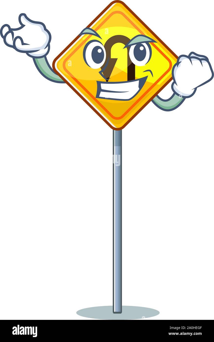 Successful u turn sign shaped the cartoon Stock Vector Image & Art - Alamy
