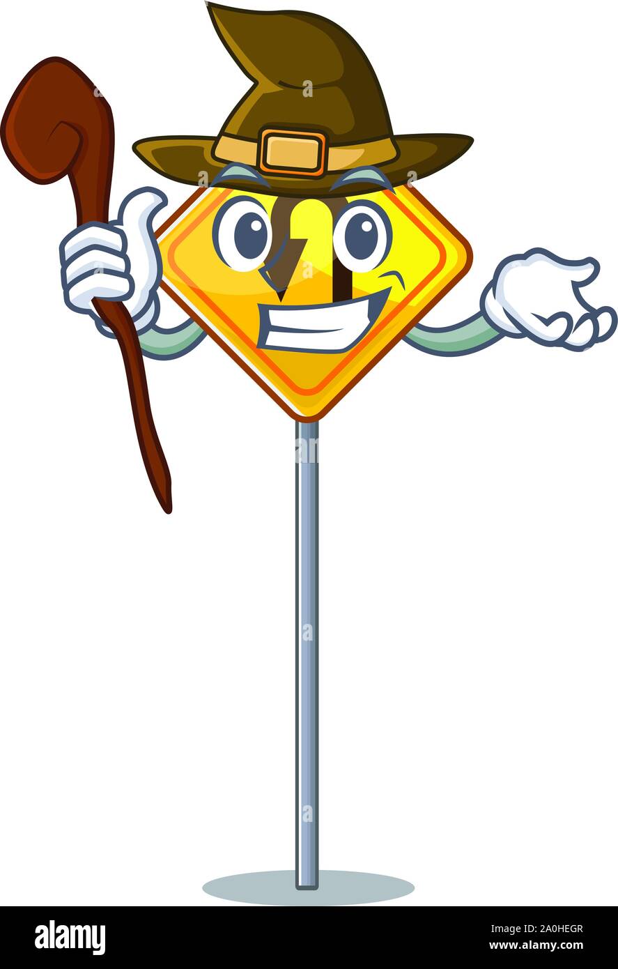 Witch road sign Stock Vector Images - Alamy