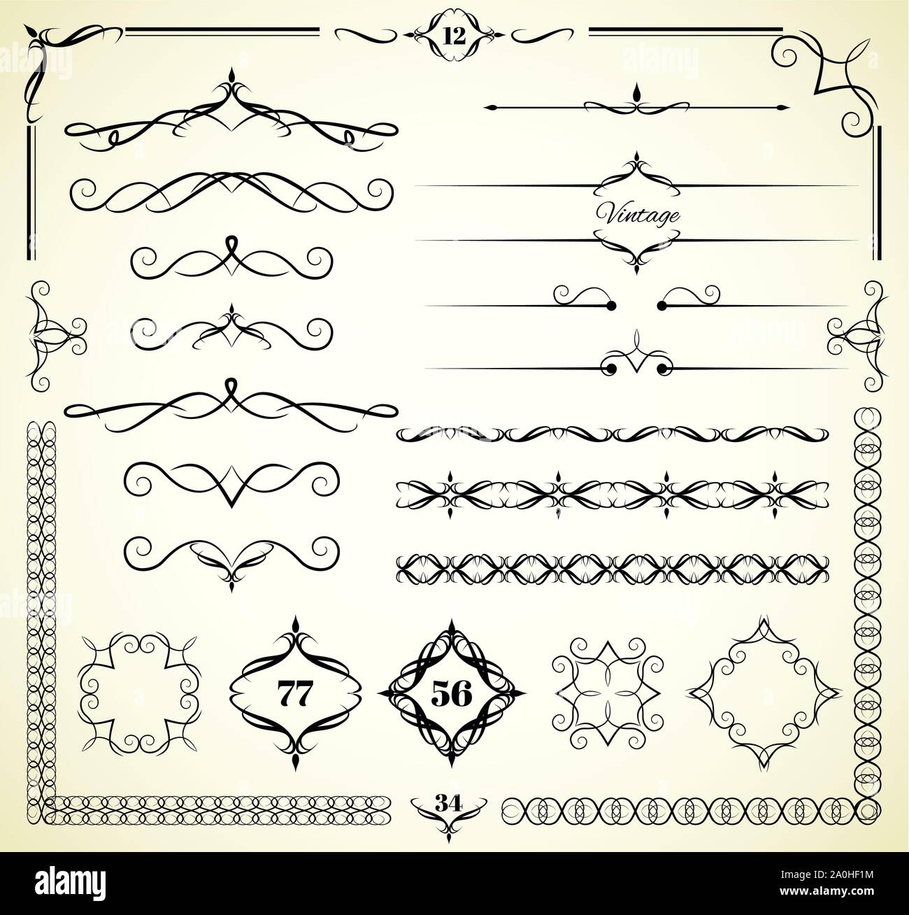 Victorian decorative pattern Stock Vector Images - Alamy