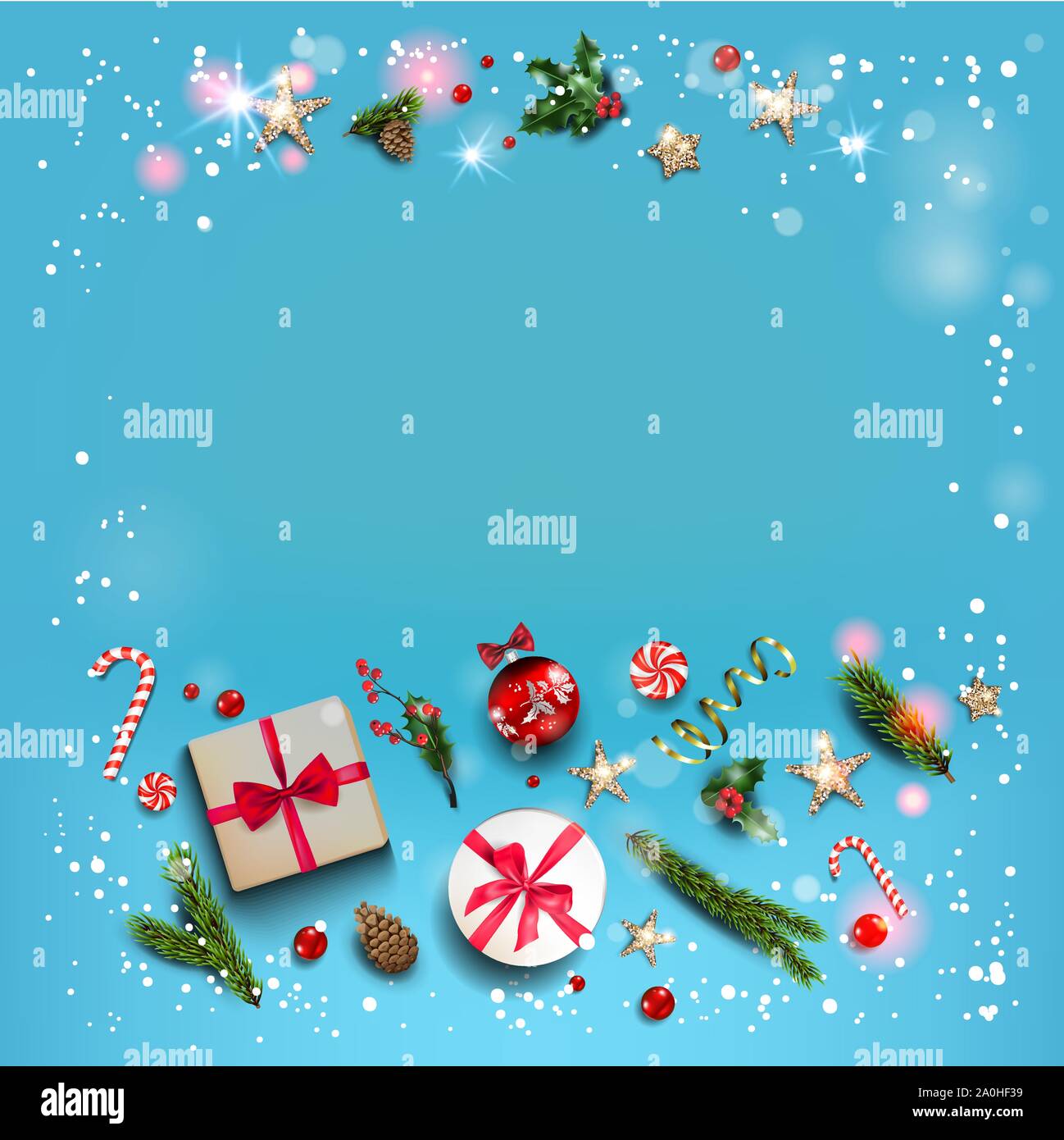 Invitation card holiday season Stock Vector Images - Alamy