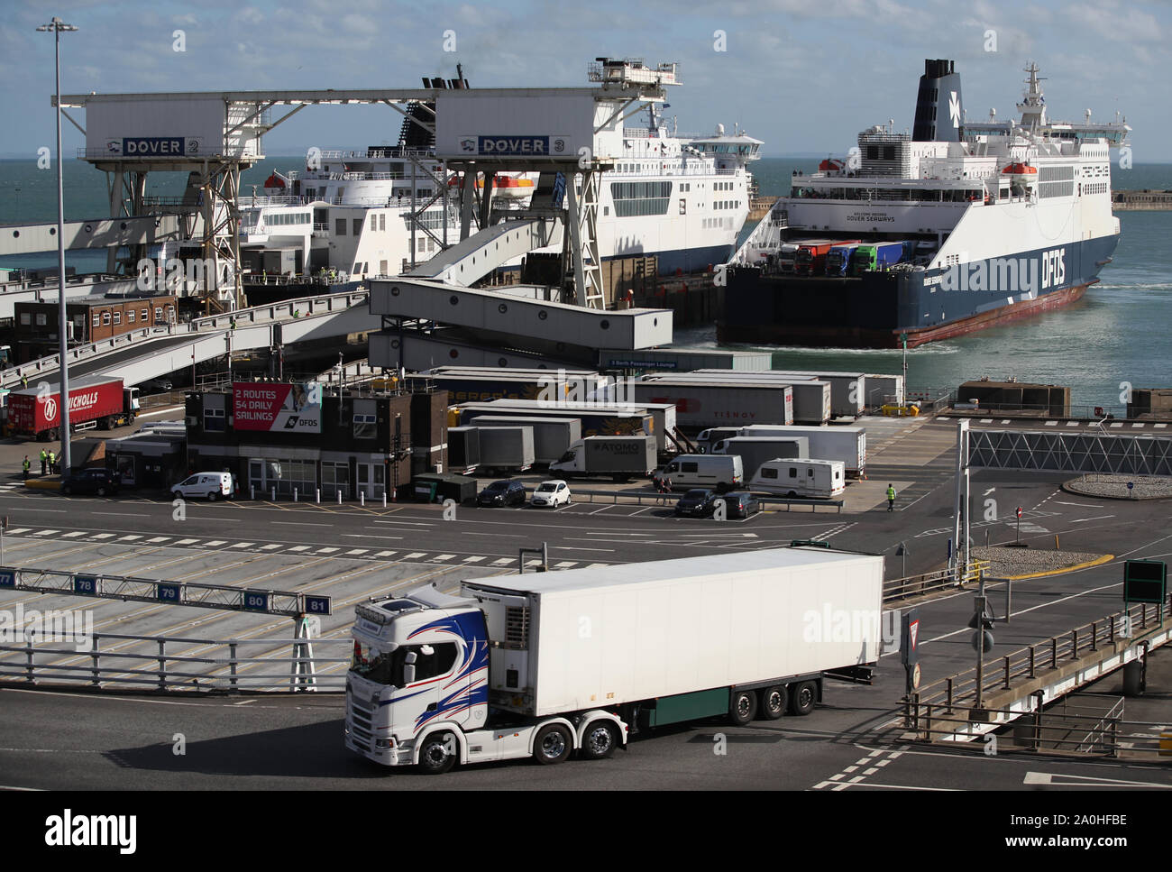 General view of the Port of Dover ferry port Stock Photo - Alamy