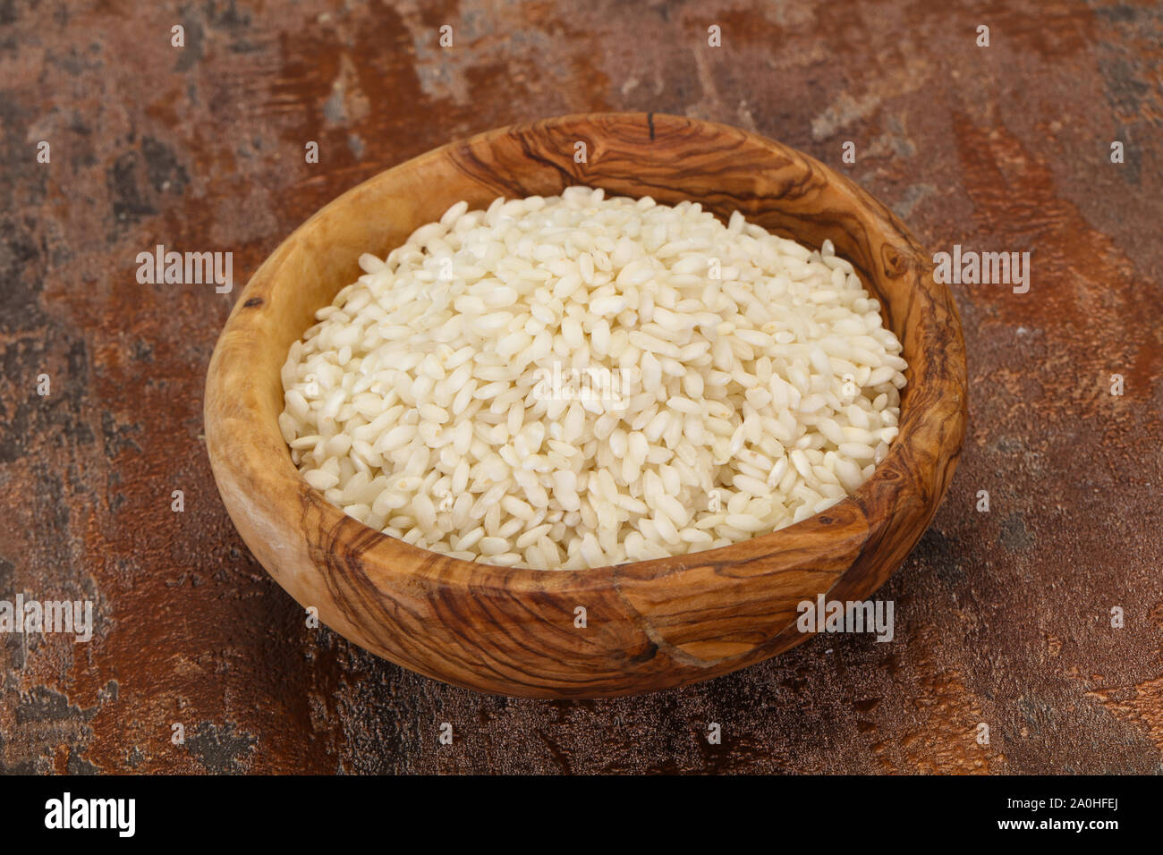 Raw Arborio rice for Italian risotto Stock Photo - Alamy