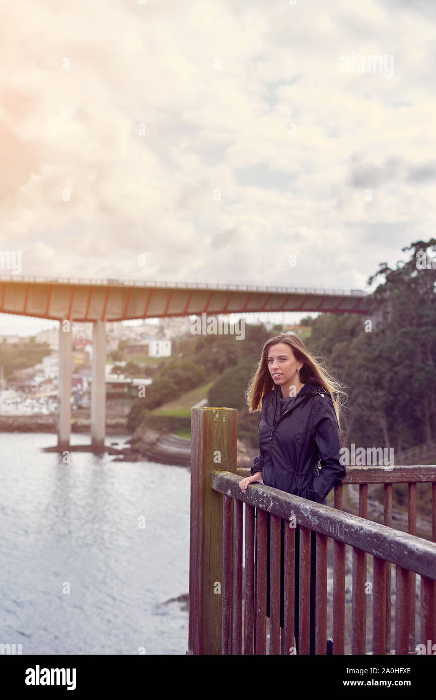 Construction bridge woman hi-res stock photography and images - Alamy