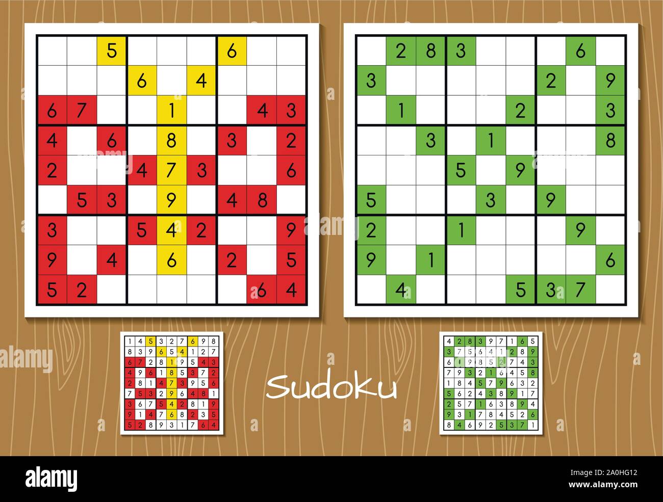 Sudoku vector set Stock Vector Image & Art - Alamy