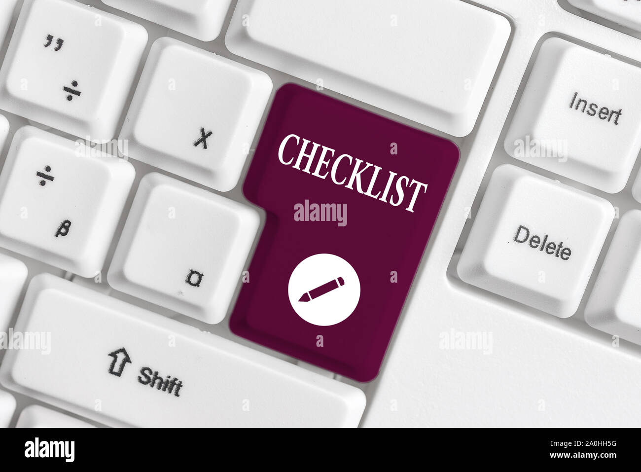 Handwriting text writing Checklist. Conceptual photo List down of the ...