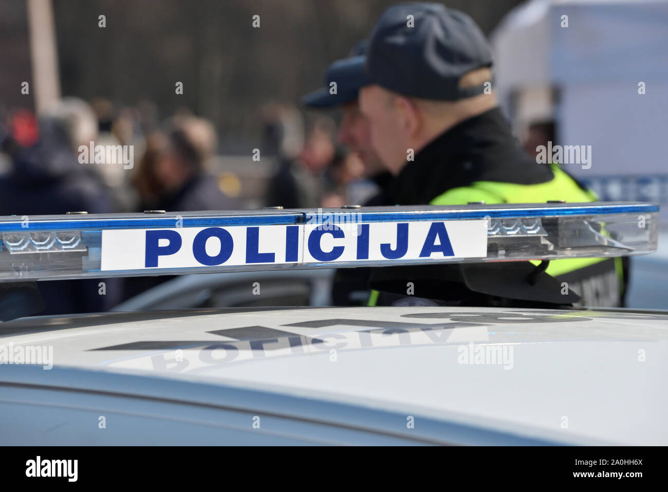 Lithuanian police car hi-res stock photography and images - Alamy