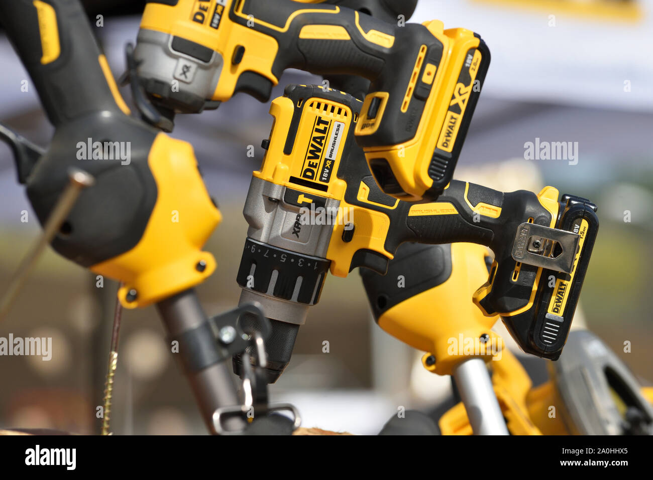 Power tools yellow drill hi-res stock photography and images - Alamy