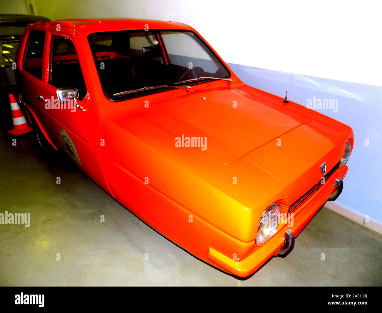 three wheel, red, car, macro, old, antique Stock Photo - Alamy