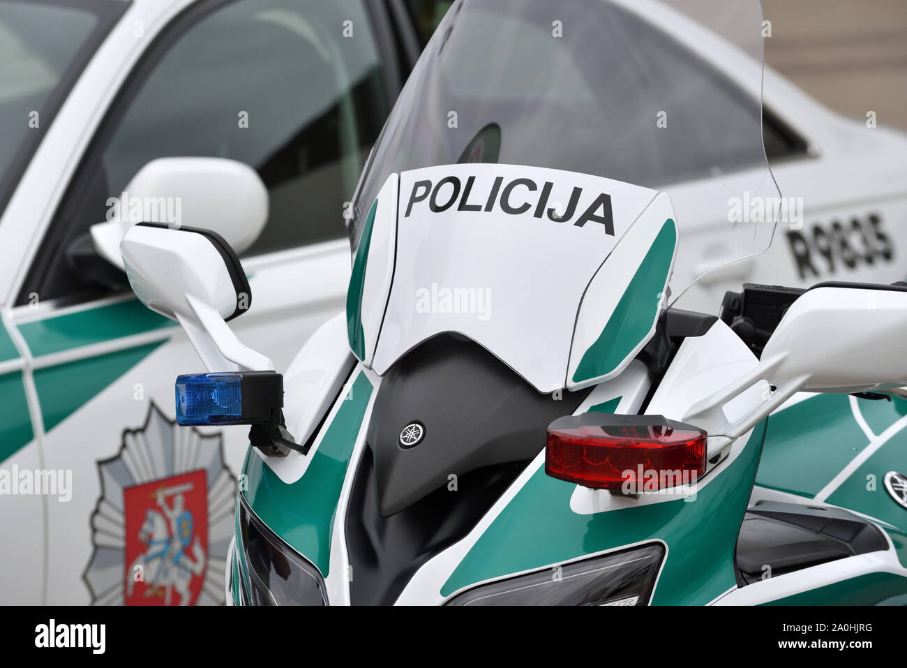Lithuanian police car hi-res stock photography and images - Alamy