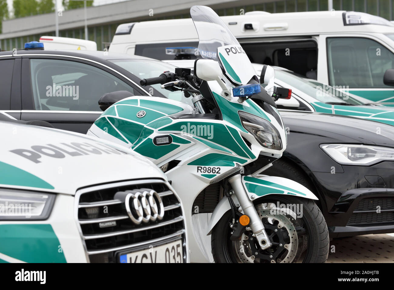 Lithuanian police car hi-res stock photography and images - Alamy