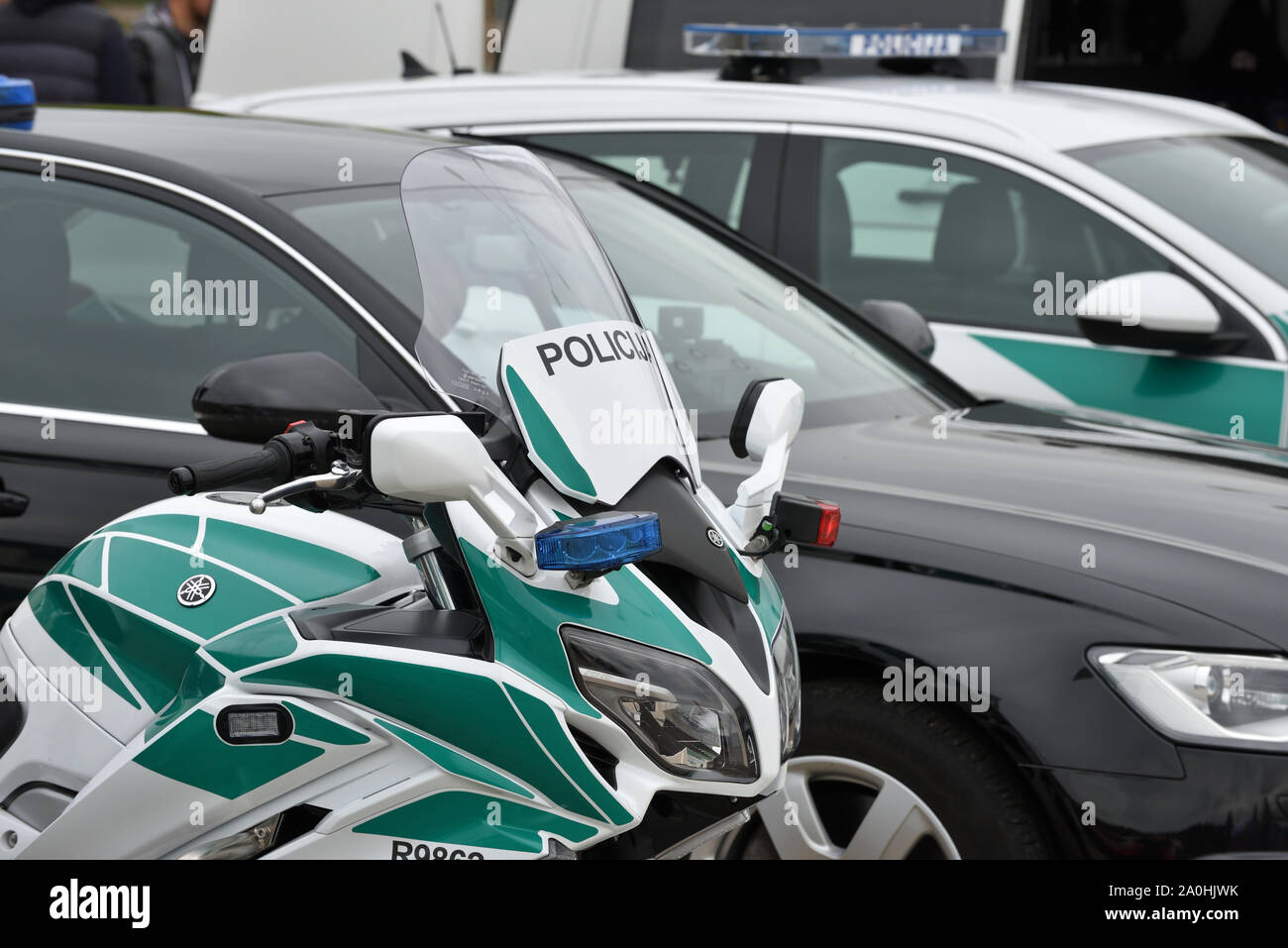 German police motorcycle hi-res stock photography and images - Alamy