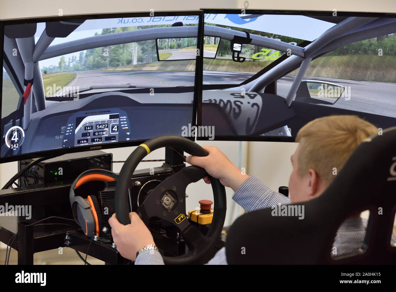 Rally car race cockpit hi-res stock photography and images - Alamy