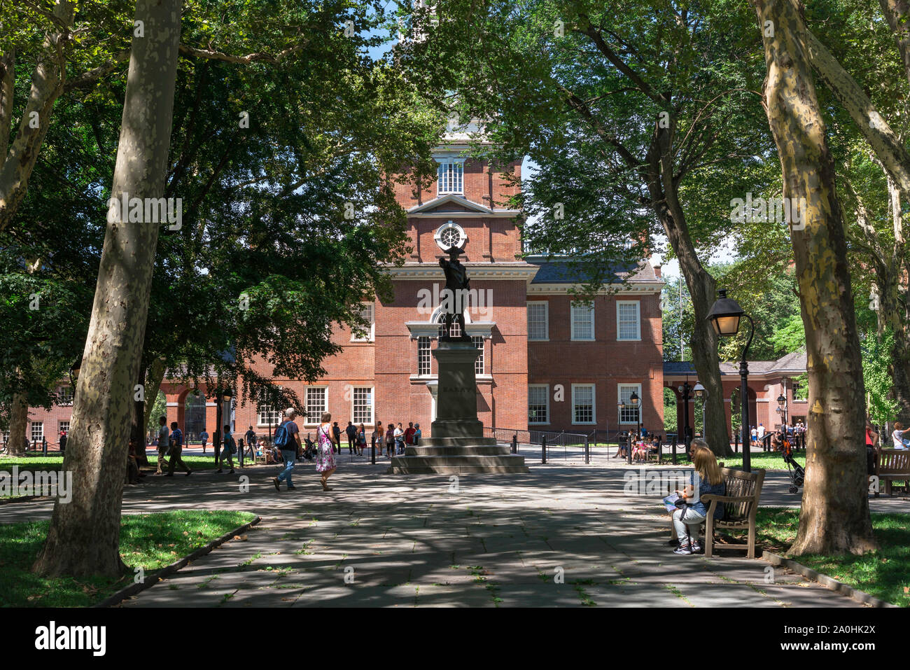 Independence Mall Philadelphia, view of Independence Mall looking ...