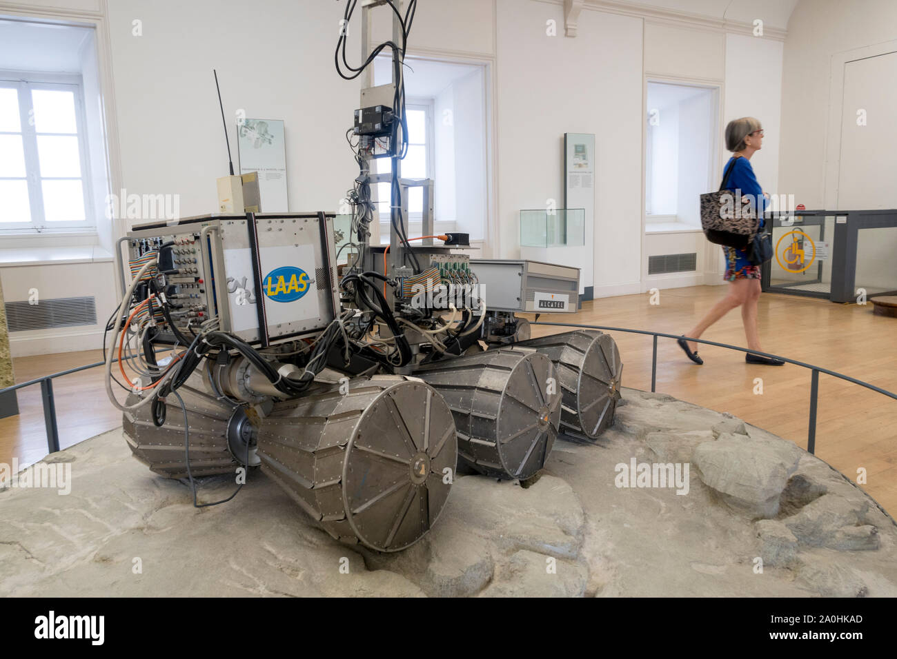 Paris, France - Sept 01, 2019: Robot Lama. Developed by VNII Transmash ...
