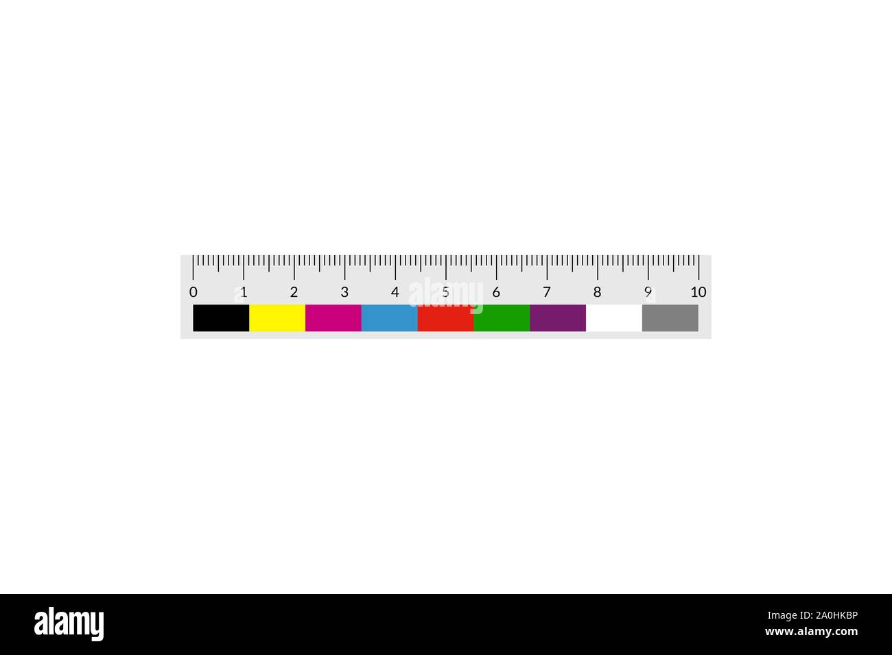 Forensic or police ruler with a color swatches Stock Vector Image & Art ...