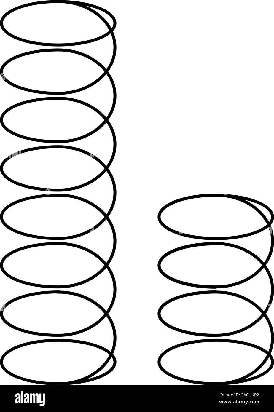 Mattress Spring on White Background. Vector Stock Vector Image & Art ...