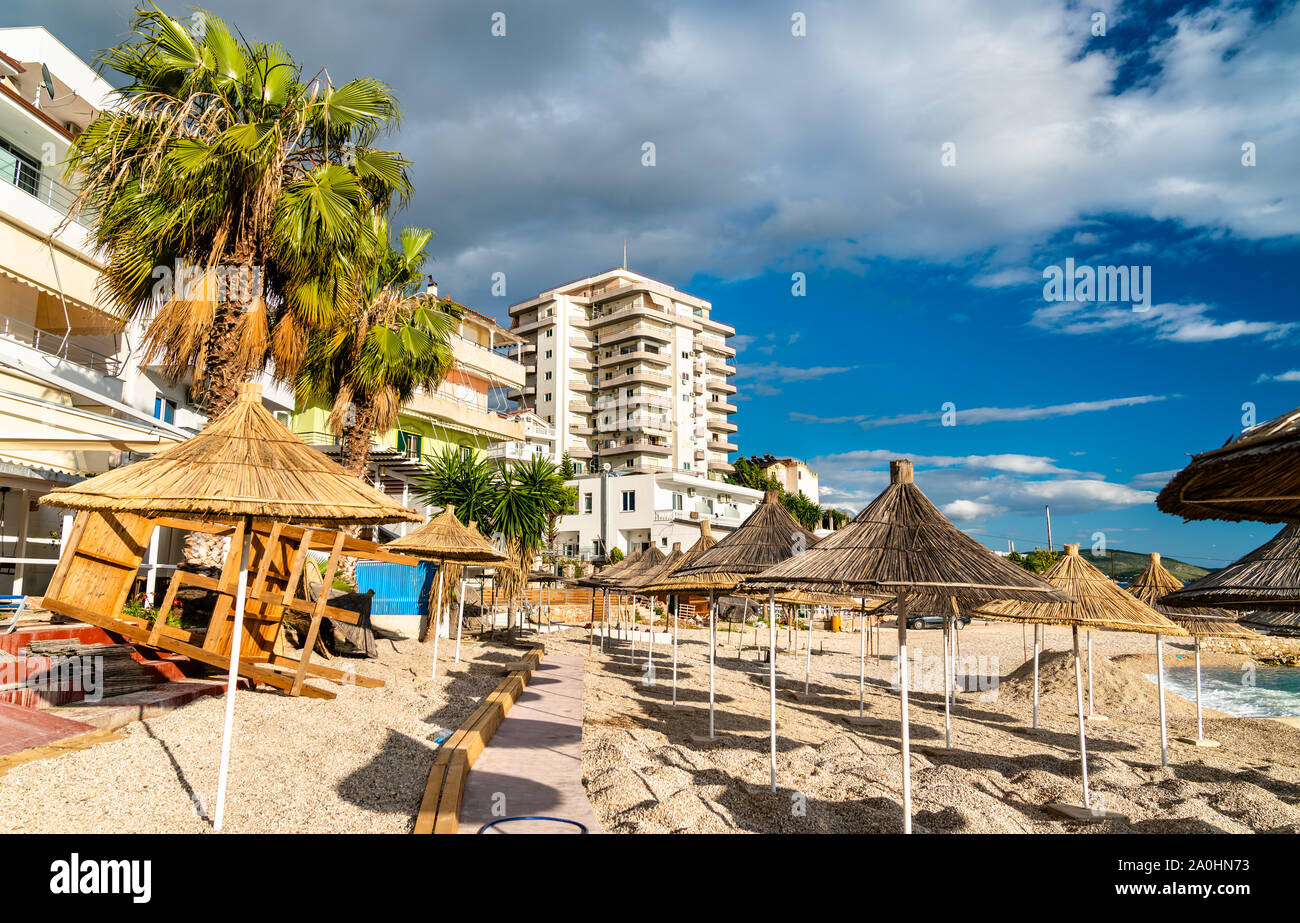 Albania beach saranda hi-res stock photography and images - Alamy