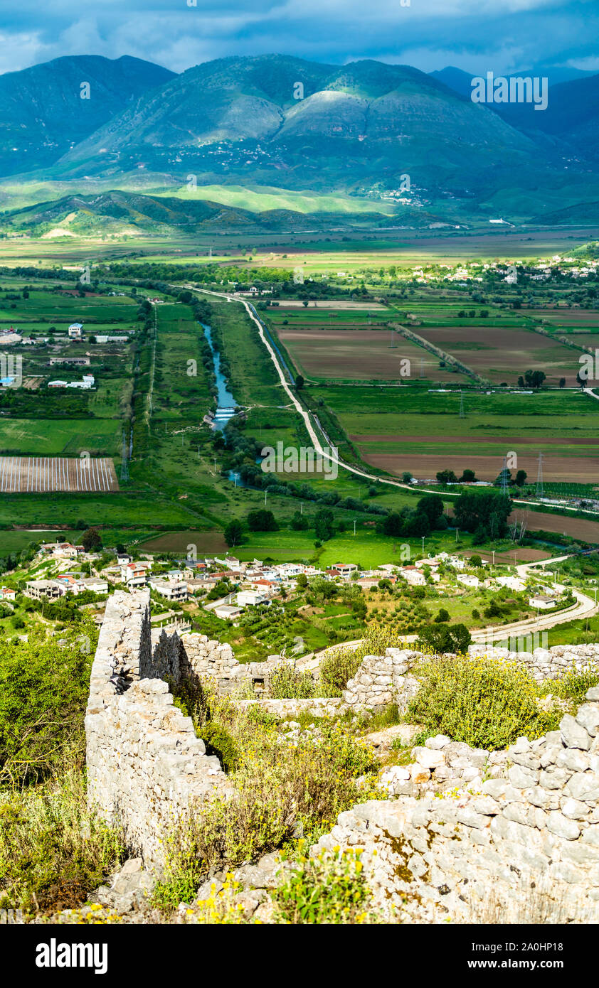 Ruins of Lekuresi Castle in Saranda, Albania Stock Photo - Alamy