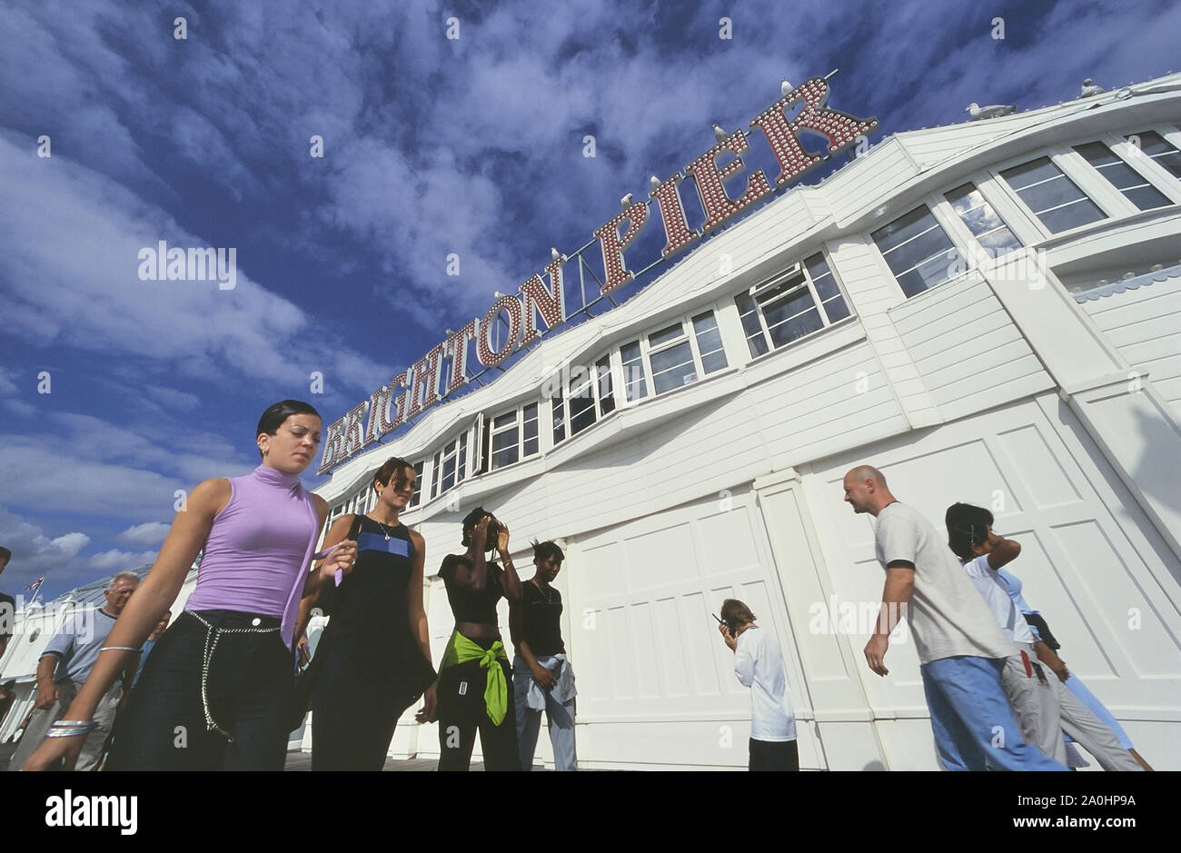 Palace Pier, Brighton, East Sussex, England, UK. Circa 1990's Stock ...
