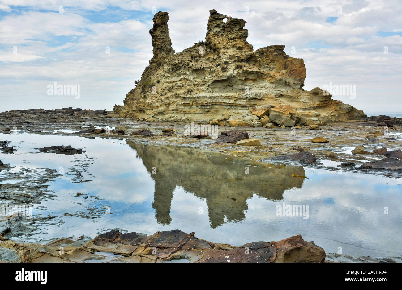 Eagles Nest rock formation in Bunurong Marine and Coastal Park in ...