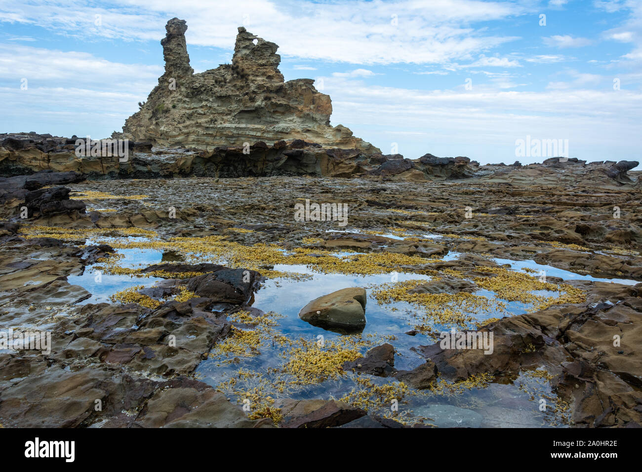 Eagles Nest rock formation in Bunurong Marine and Coastal Park in ...